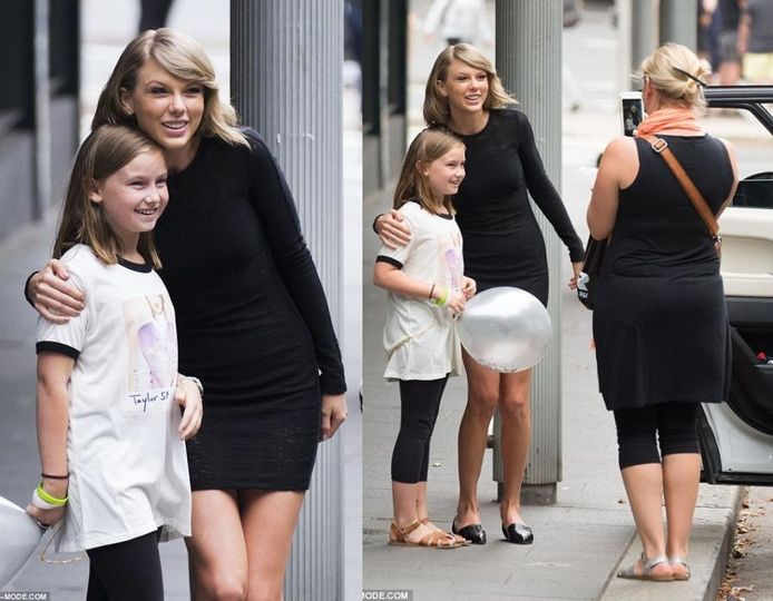 Her lucky day! Taylor Swift pulls her car over to meet young fan after ...
